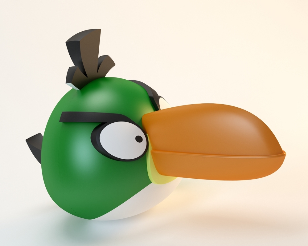 angry birds pack 3d model