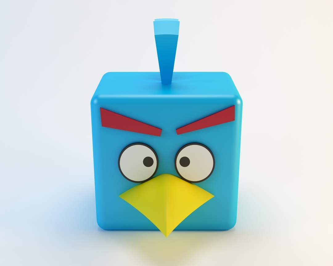 angry birds pack 3d model