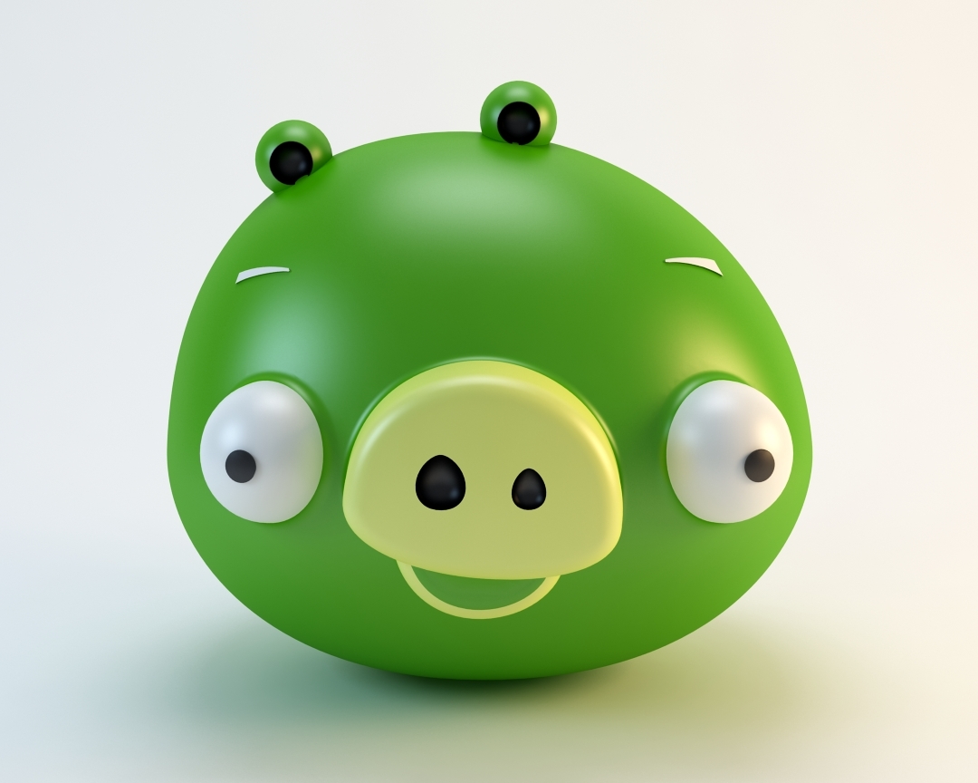 angry birds pack 3d model