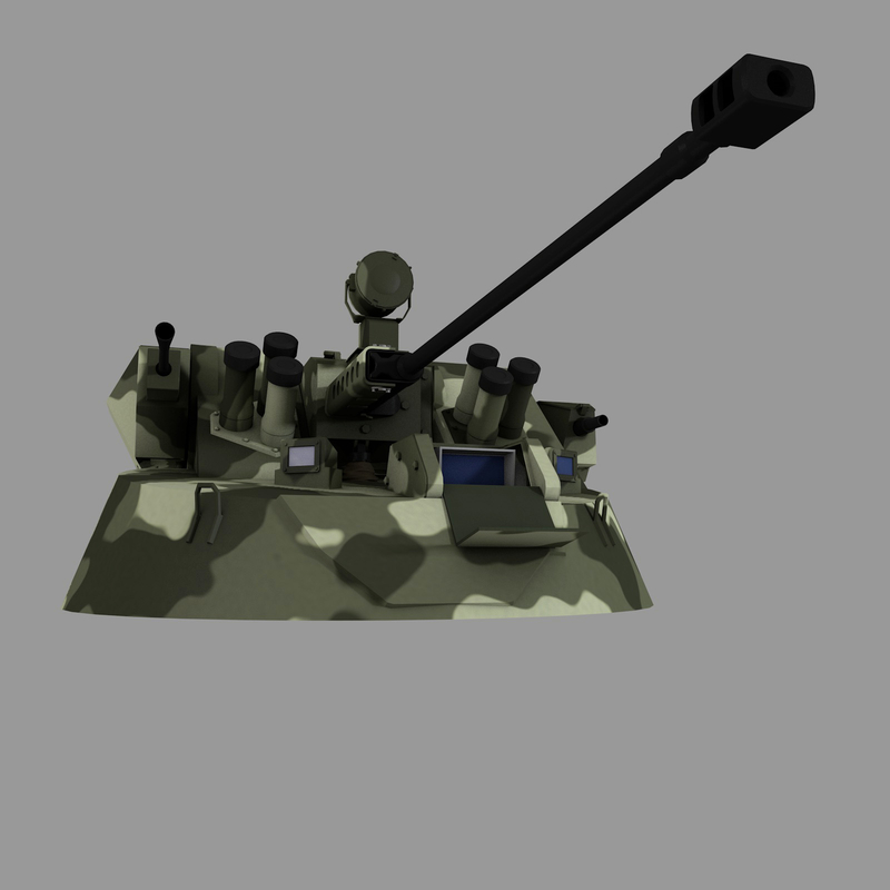 12 mb2 turret apc 3d model