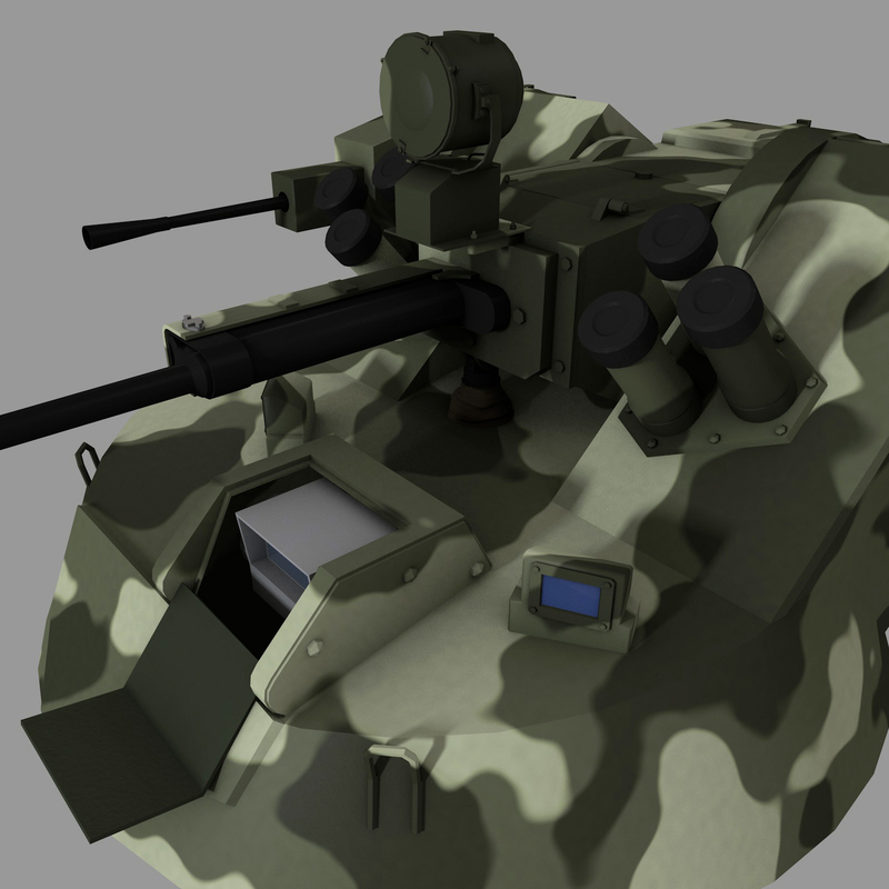 12 mb2 turret apc 3d model