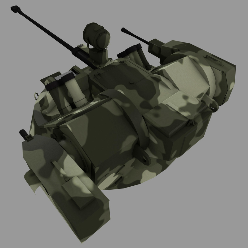 12 mb2 turret apc 3d model