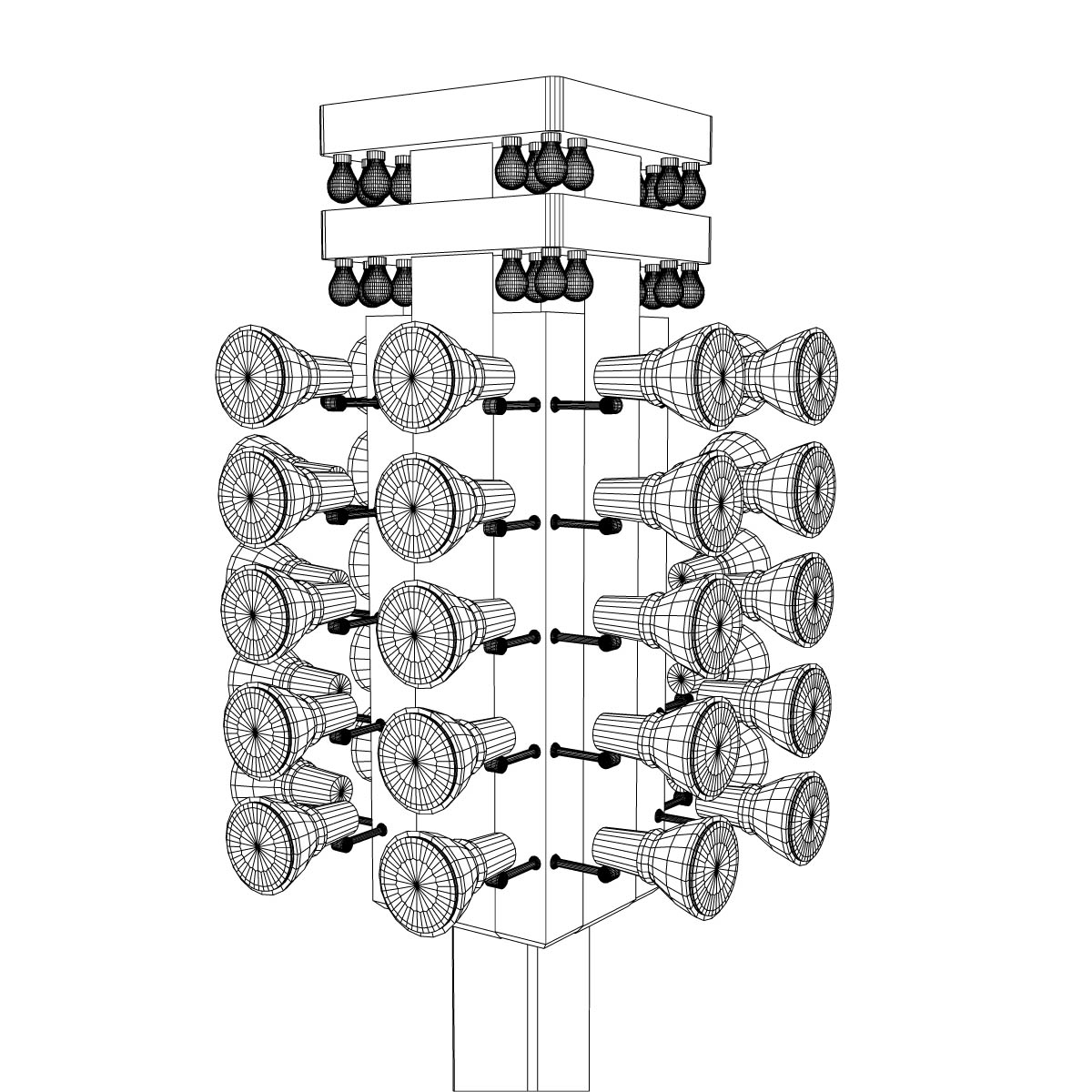 drag racing christmas tree obj