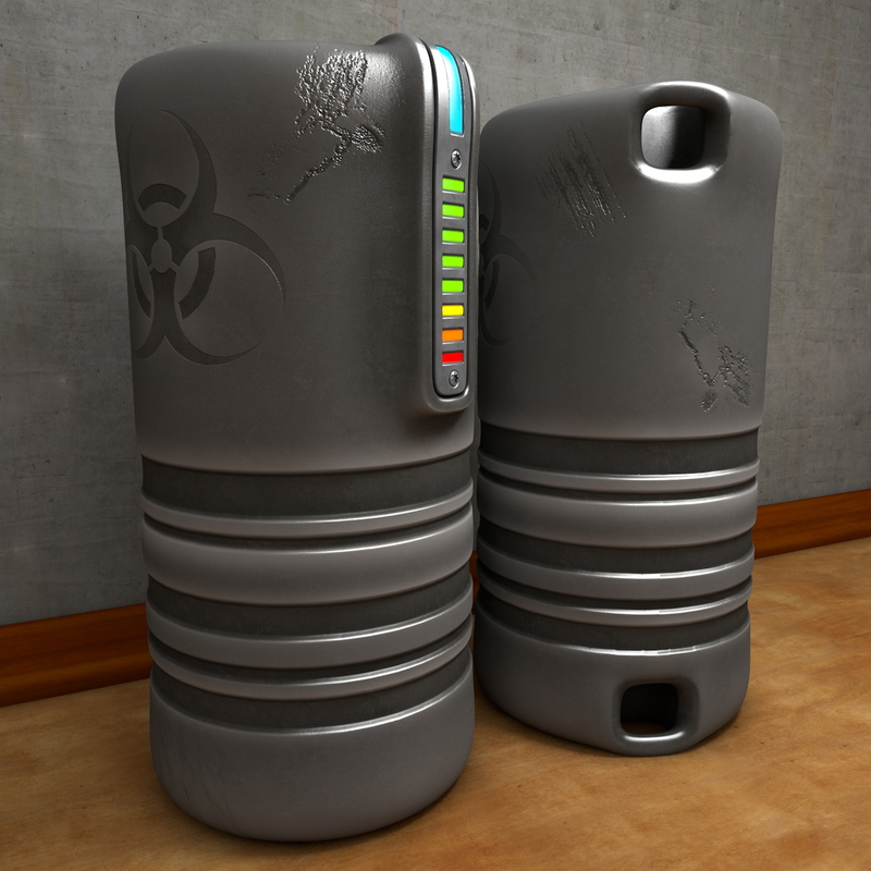 bio biohazard container 3d model