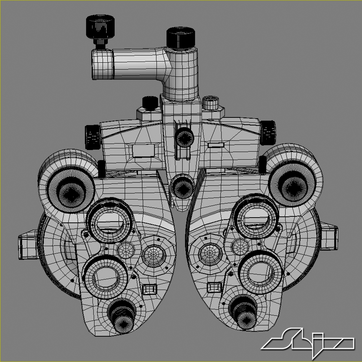 3dsmax phoropter modeled