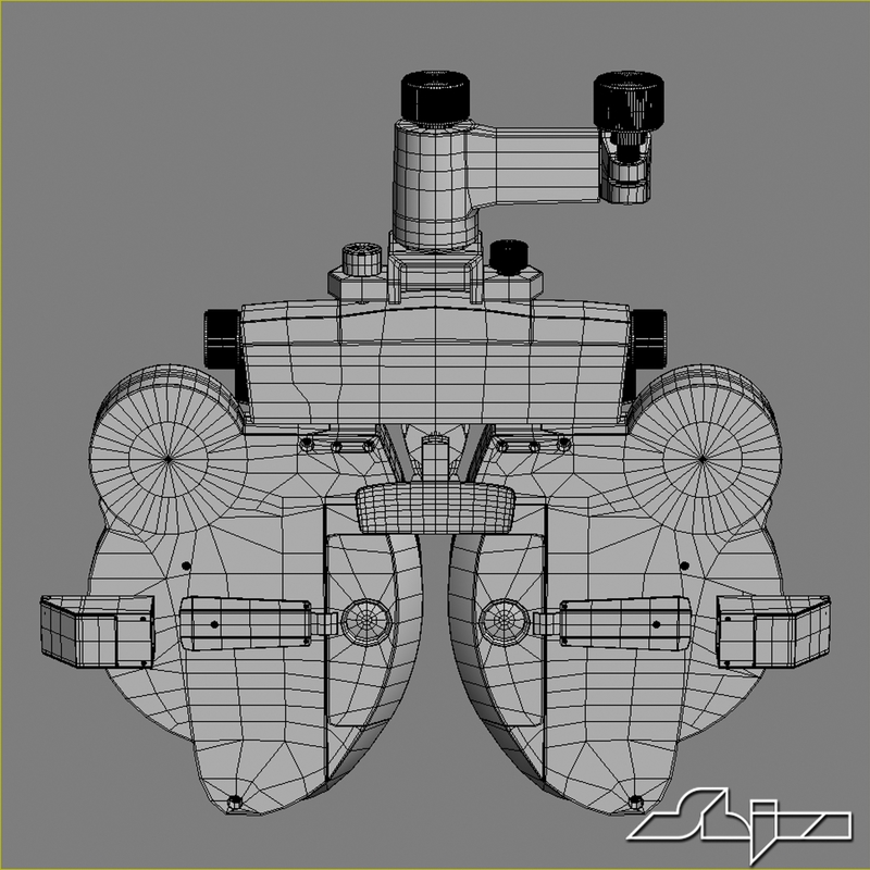 3dsmax phoropter modeled