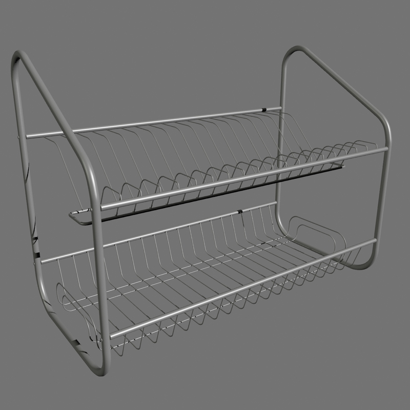 3d wire rack model