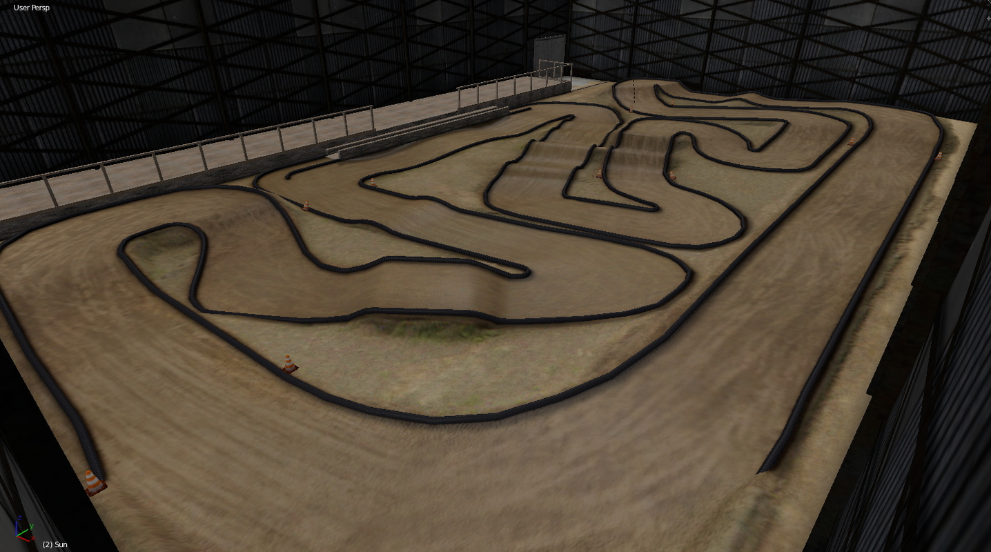 3ds max rc car race track