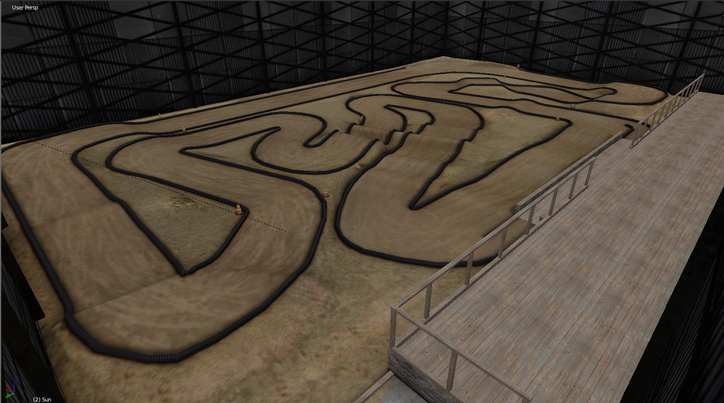 3ds max rc car race track