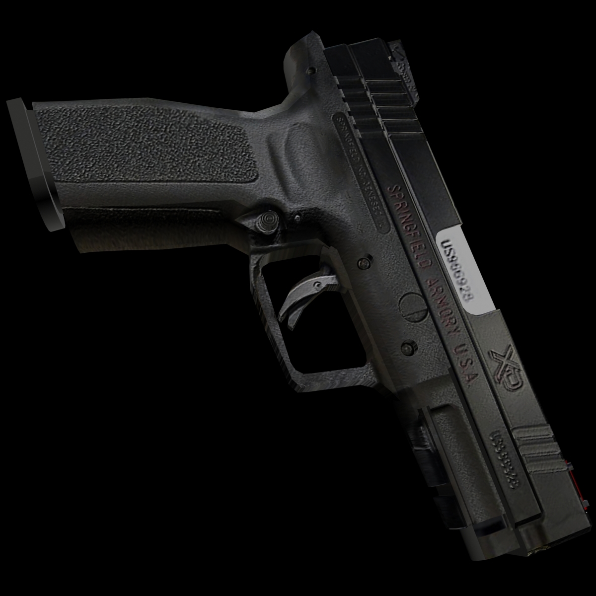 3d model hs2000 pistol