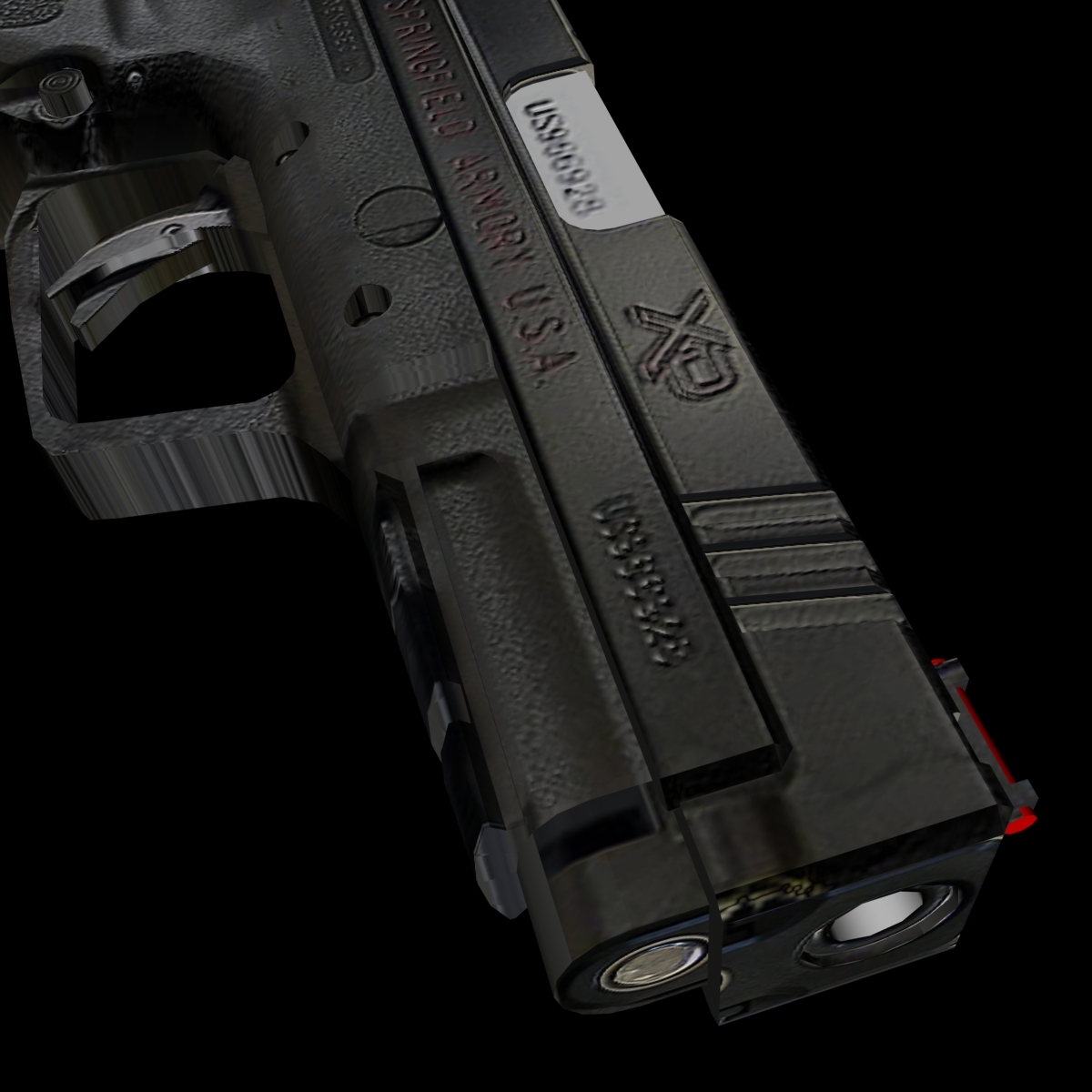 3d model hs2000 pistol