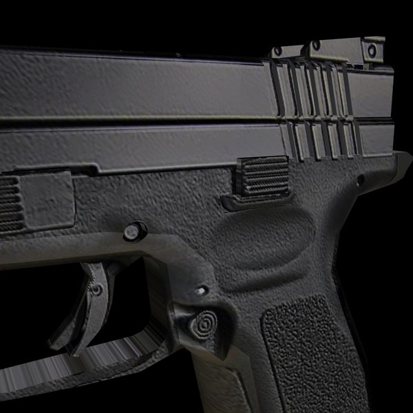 3d model hs2000 pistol