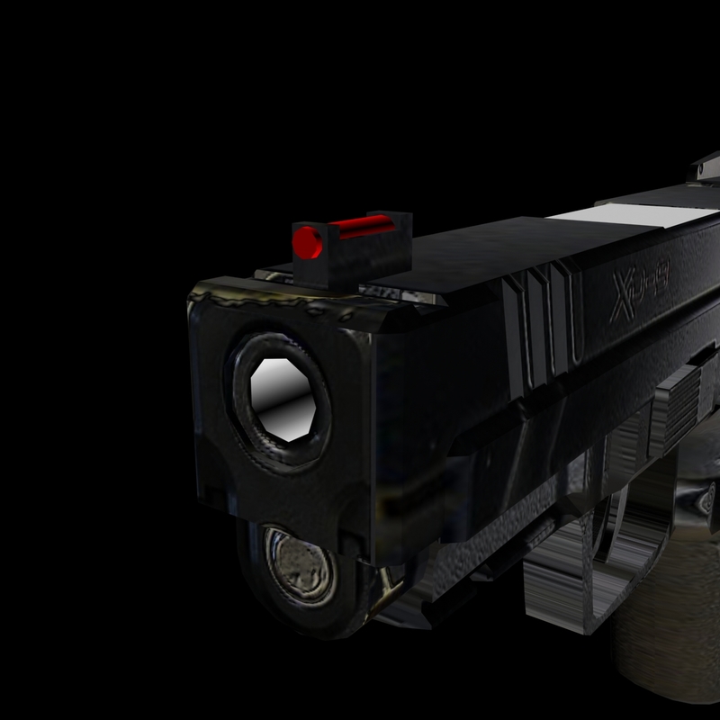 3d model hs2000 pistol