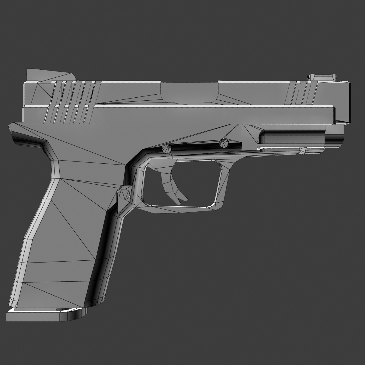 3d model hs2000 pistol