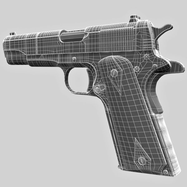 3d model pistols 7