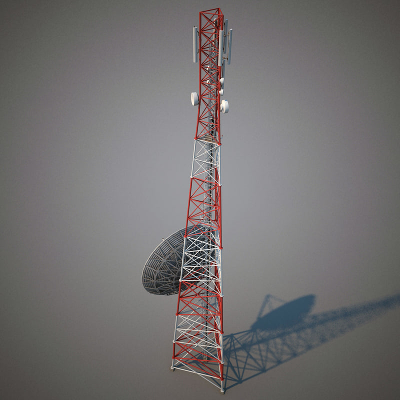 telecommunication towers 2 3d max