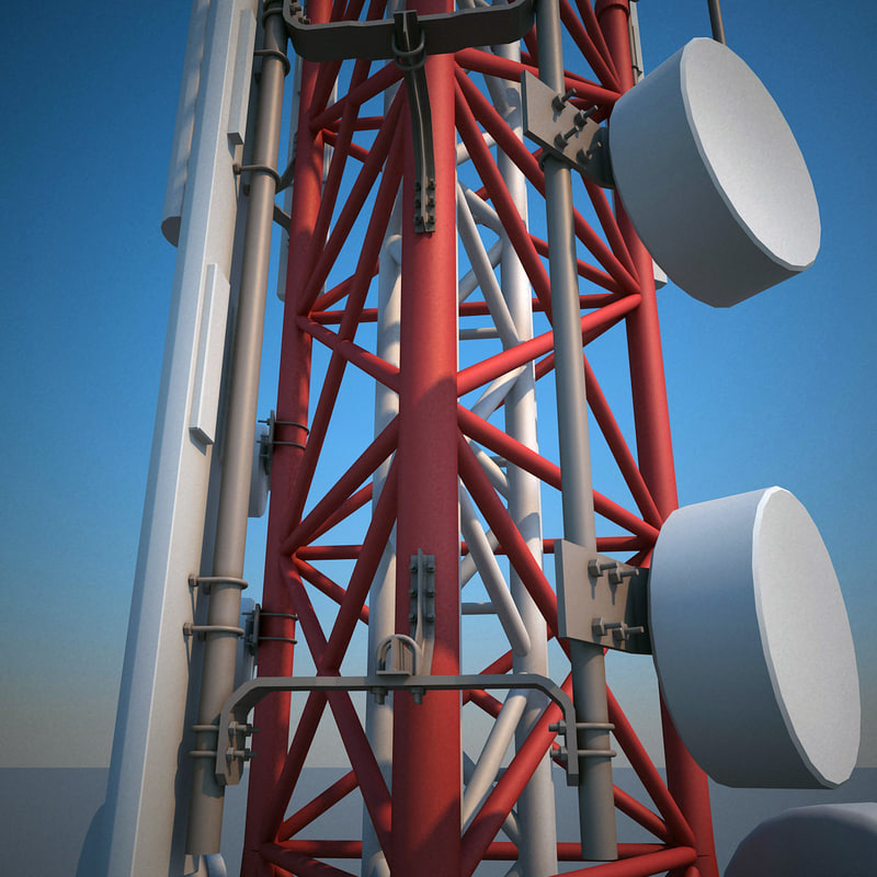 telecommunication towers 2 3d max