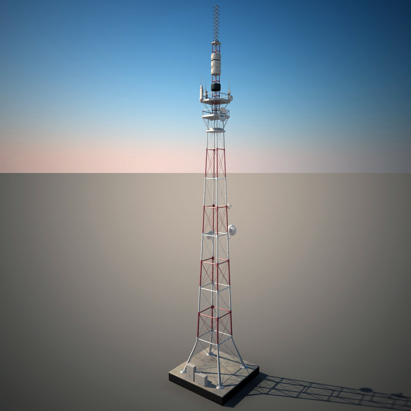 telecommunication towers 2 3d max