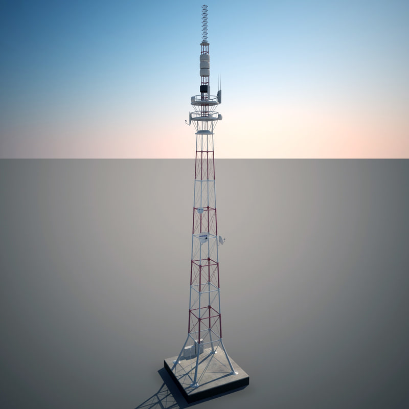 telecommunication towers 2 3d max