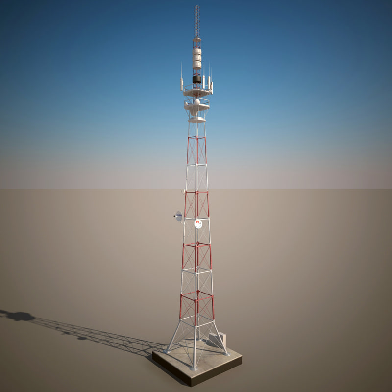 telecommunication towers 2 3d max