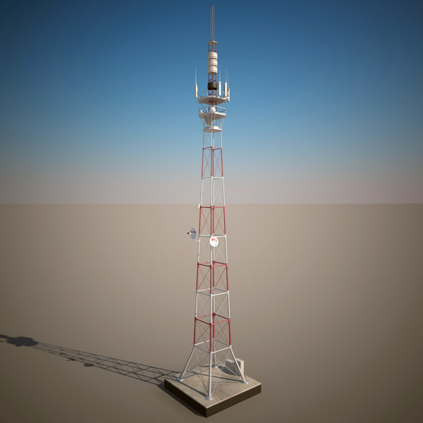 telecommunication towers 2 3d max