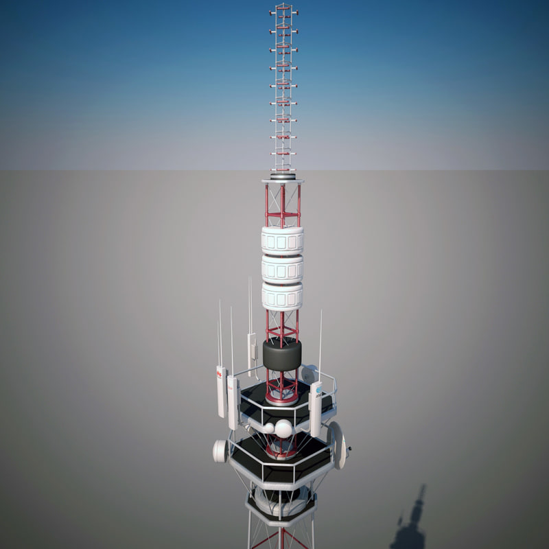 telecommunication towers 2 3d max