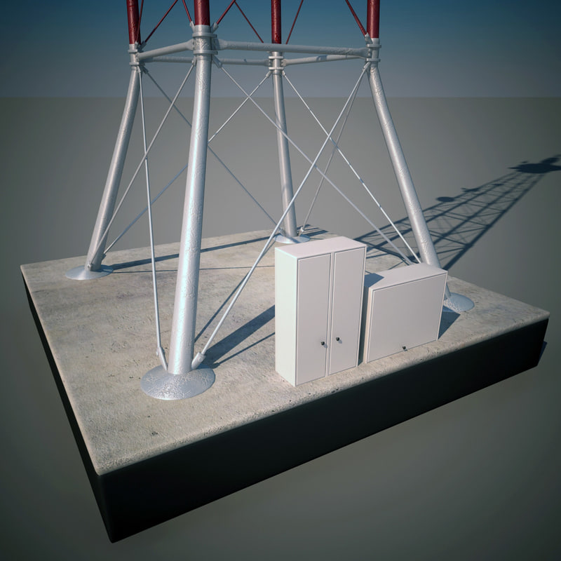 telecommunication towers 2 3d max