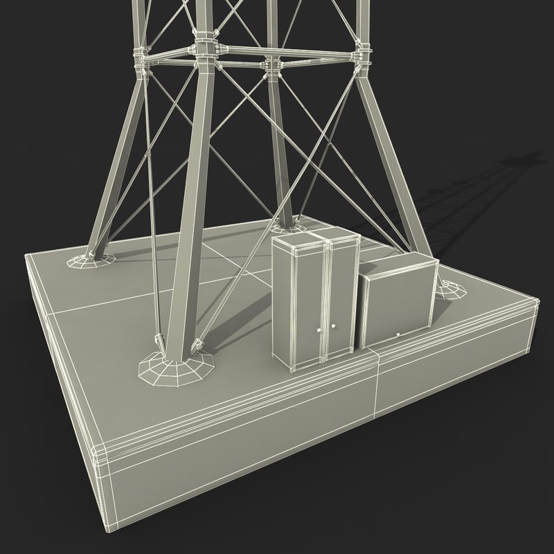 telecommunication towers 2 3d max