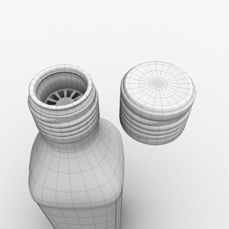 3d model oil bottle