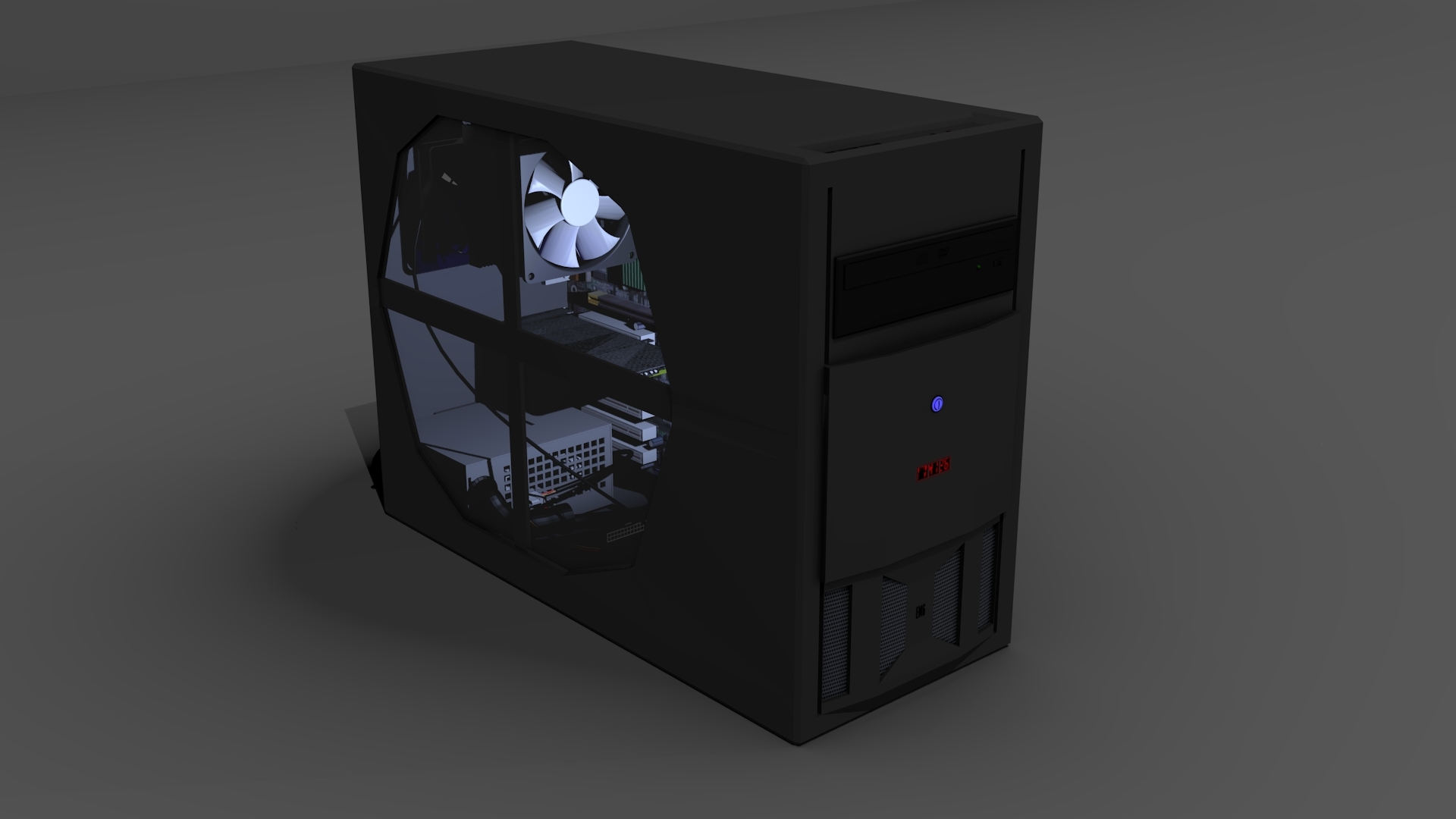 3d model computer cpu fan