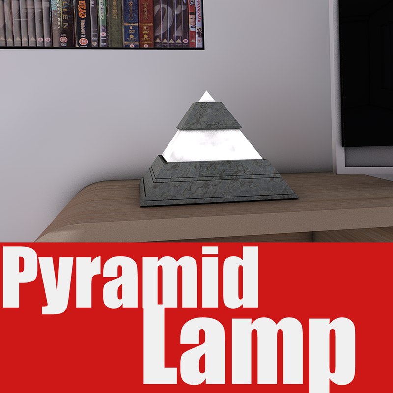 3d model pyramid lamp