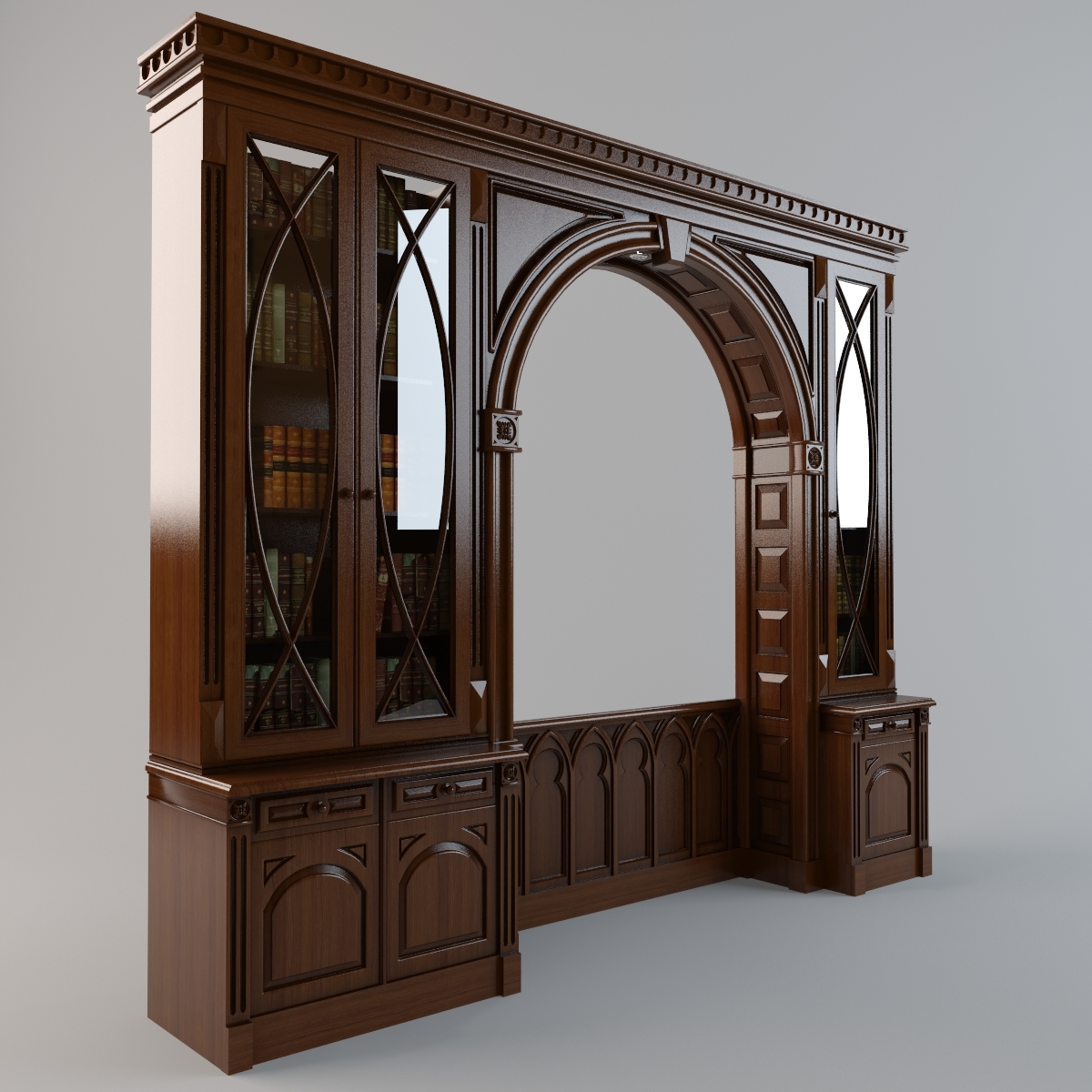 3d classic wardrobe model