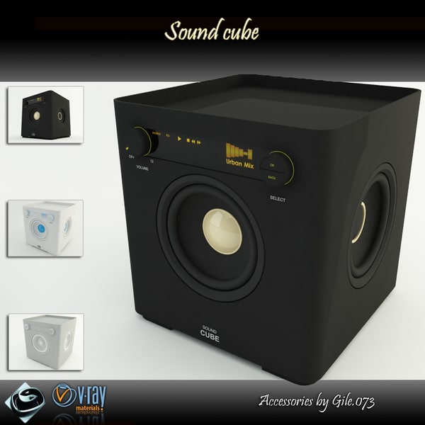 modelo 3d Cubo de sonido - TurboSquid 690645