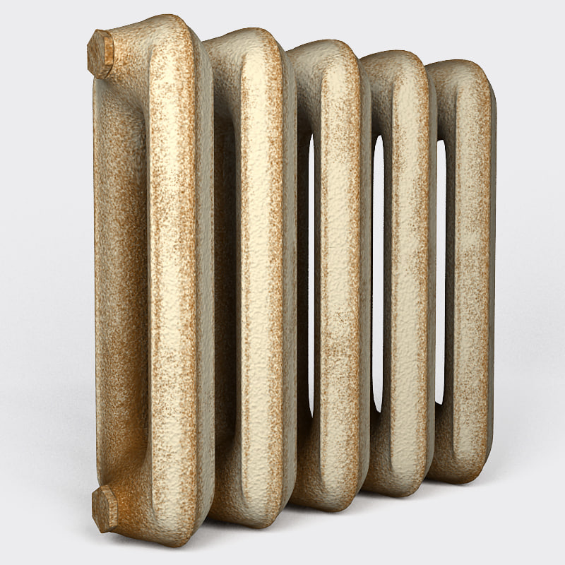 max rusty cast iron radiator