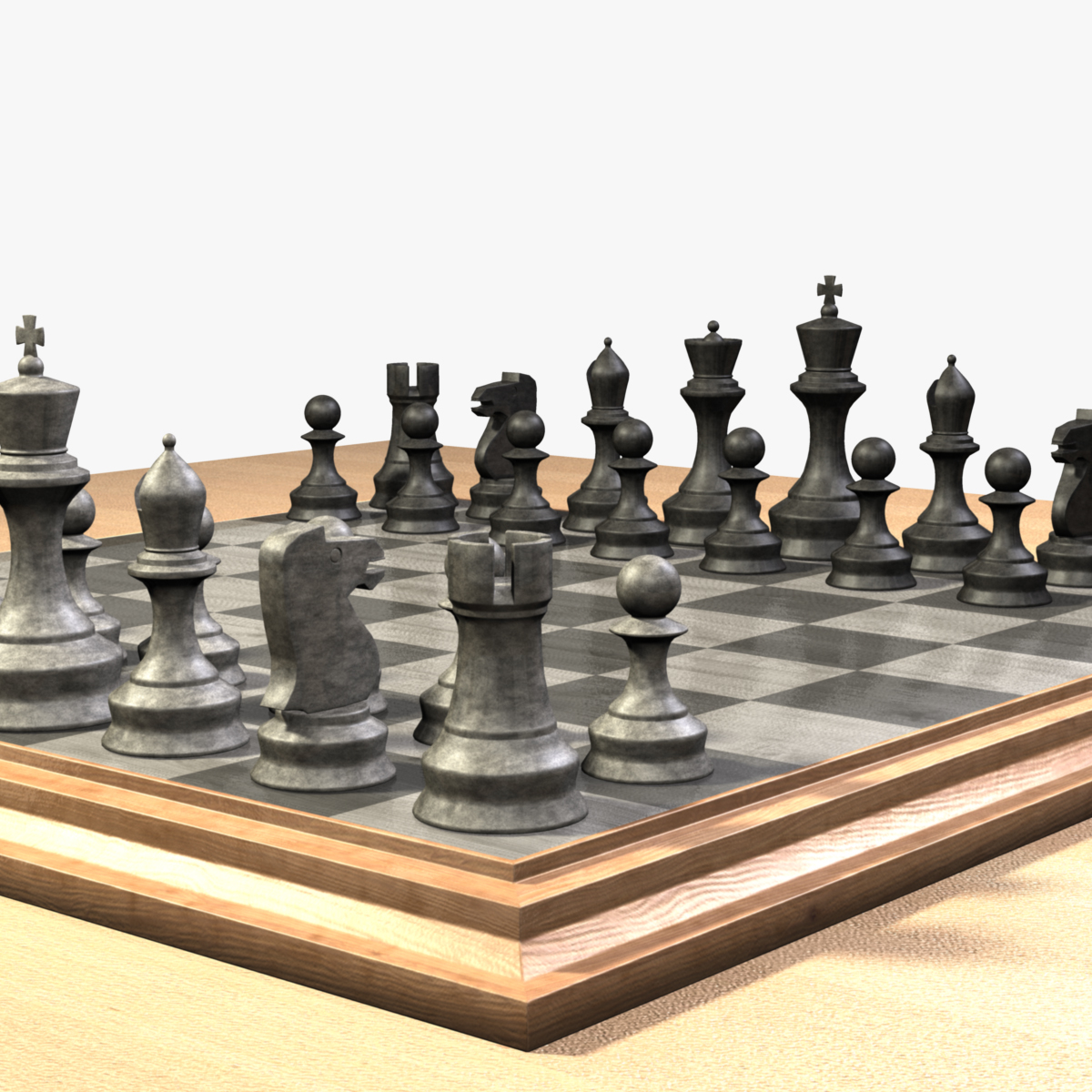 chess set 3d model