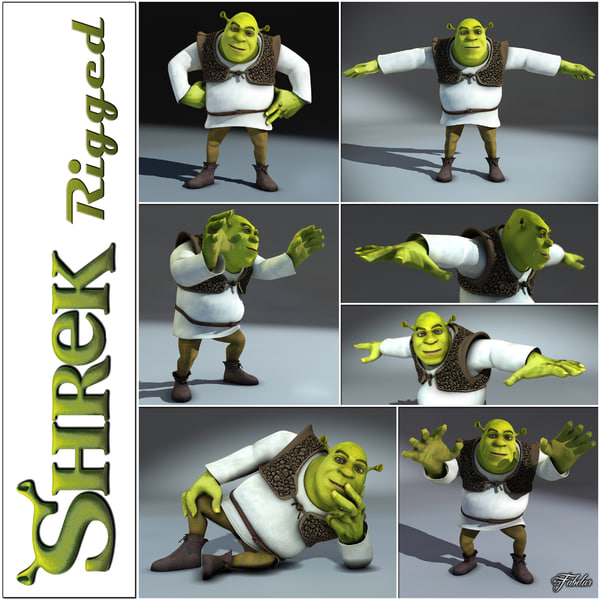 3d 3ds shrek mat