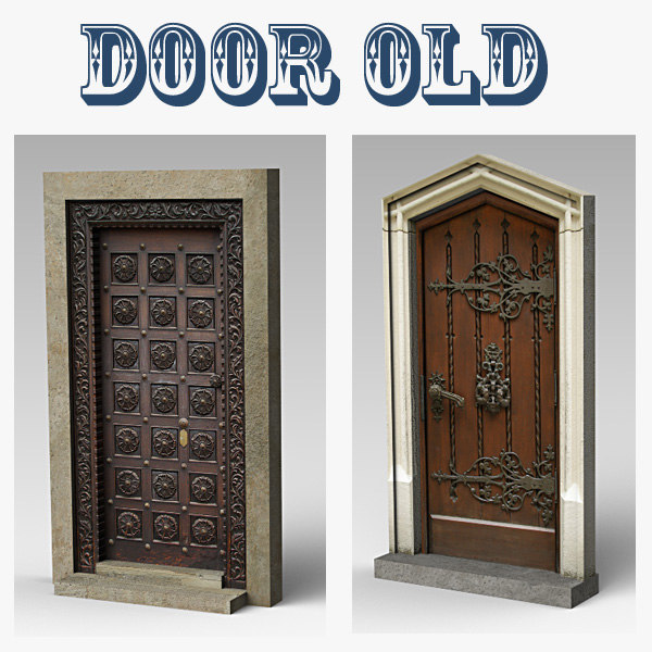 3d model old door