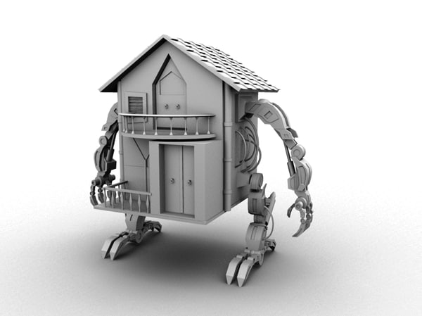 3d model house robot