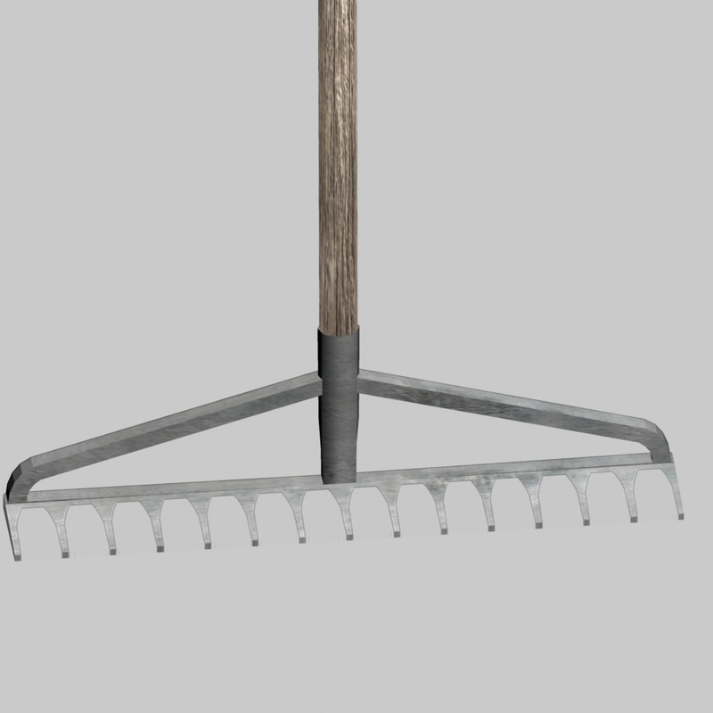 rake 3d model