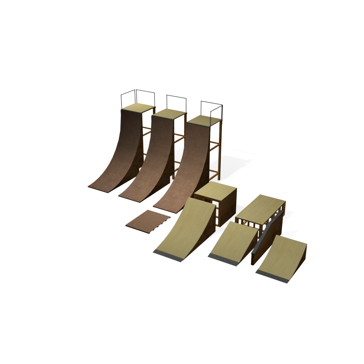 3d skate ramps model