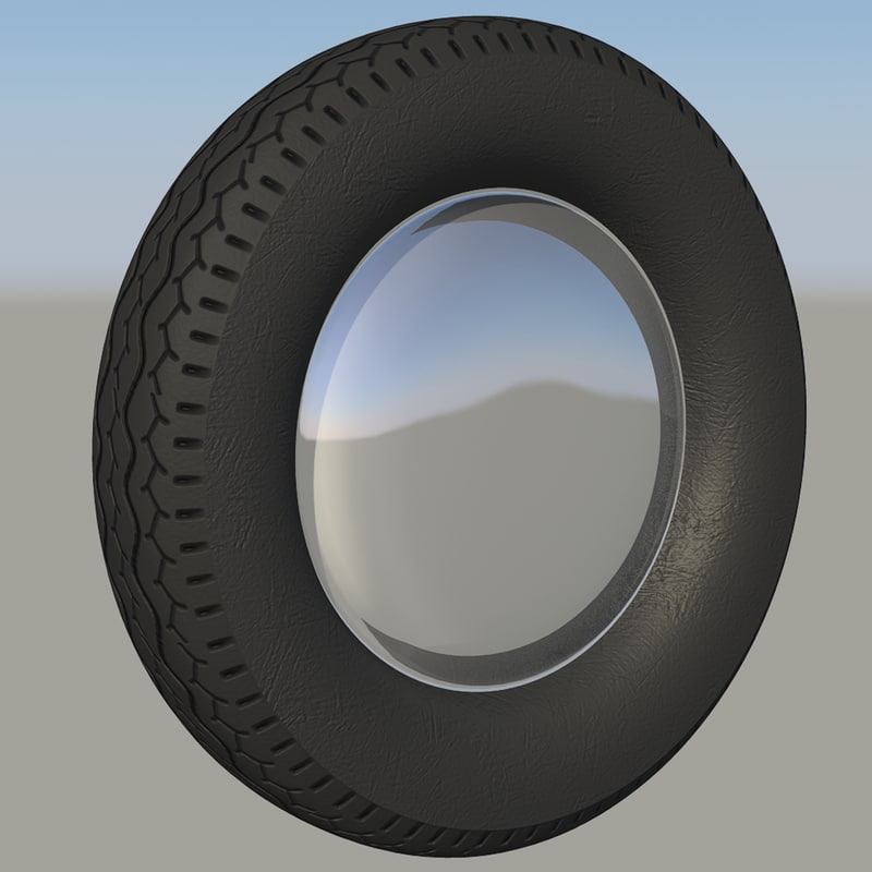wheel vintage car rim 3d model