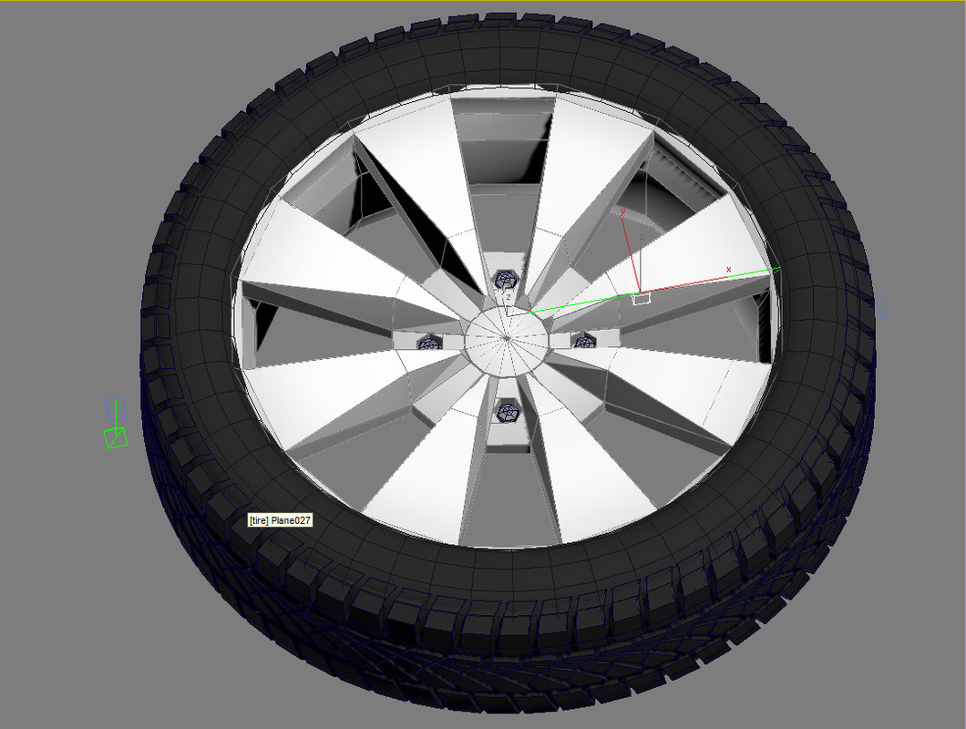 free car wheel 3d model