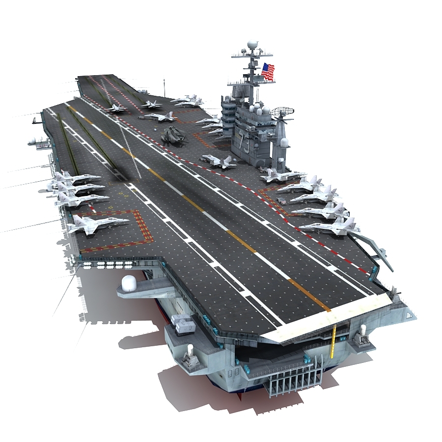 uss george washington cvn-73 3d 3ds
