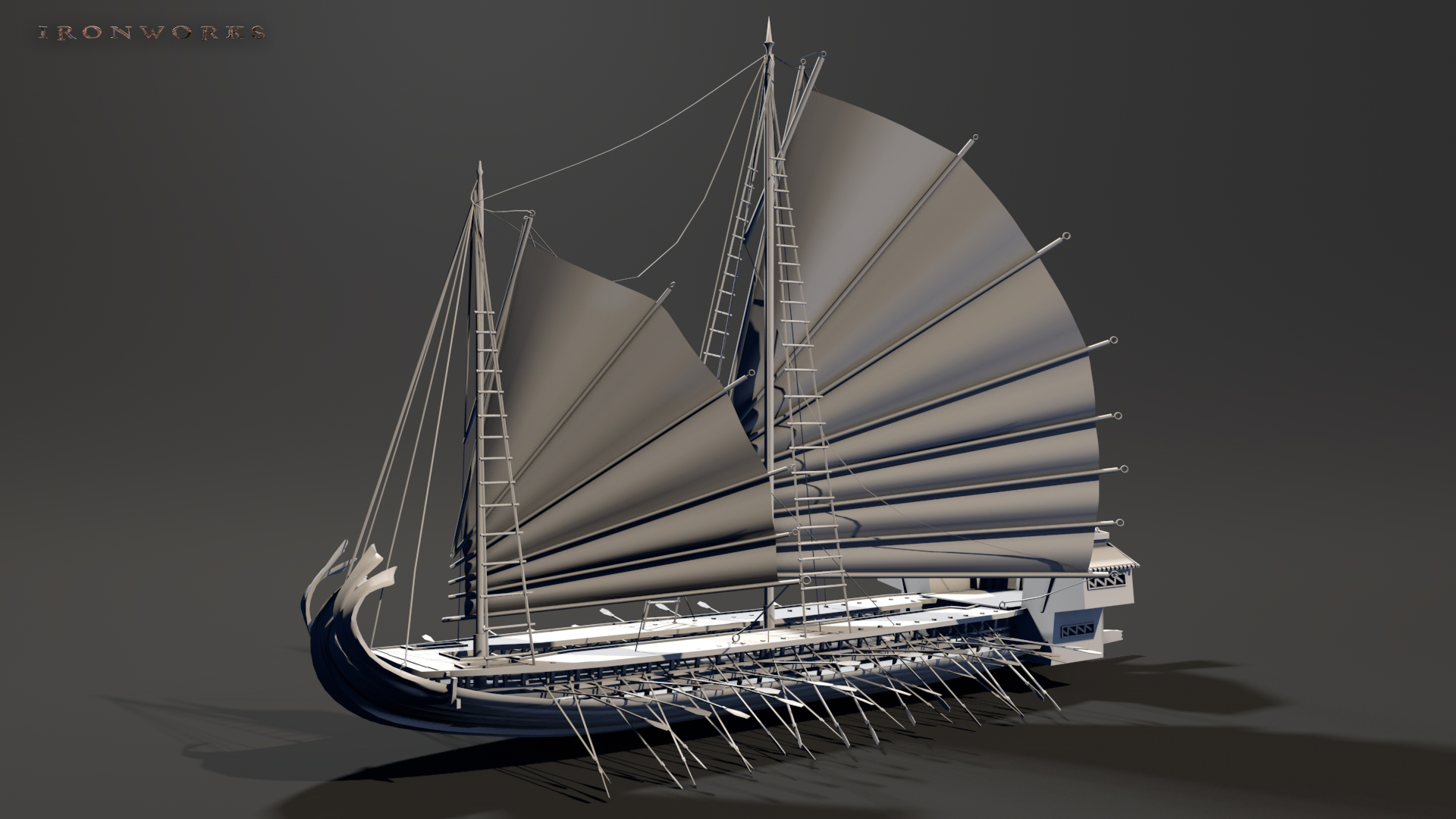 3d sail ship