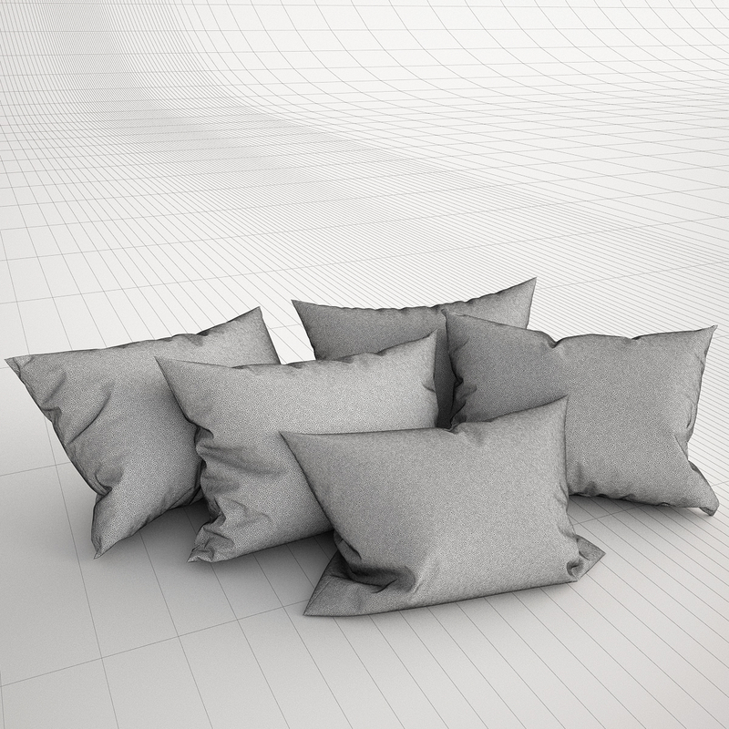 3d model pillow set