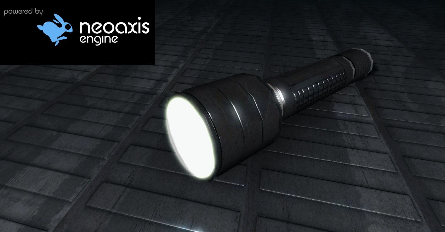 3d flashlight light flash