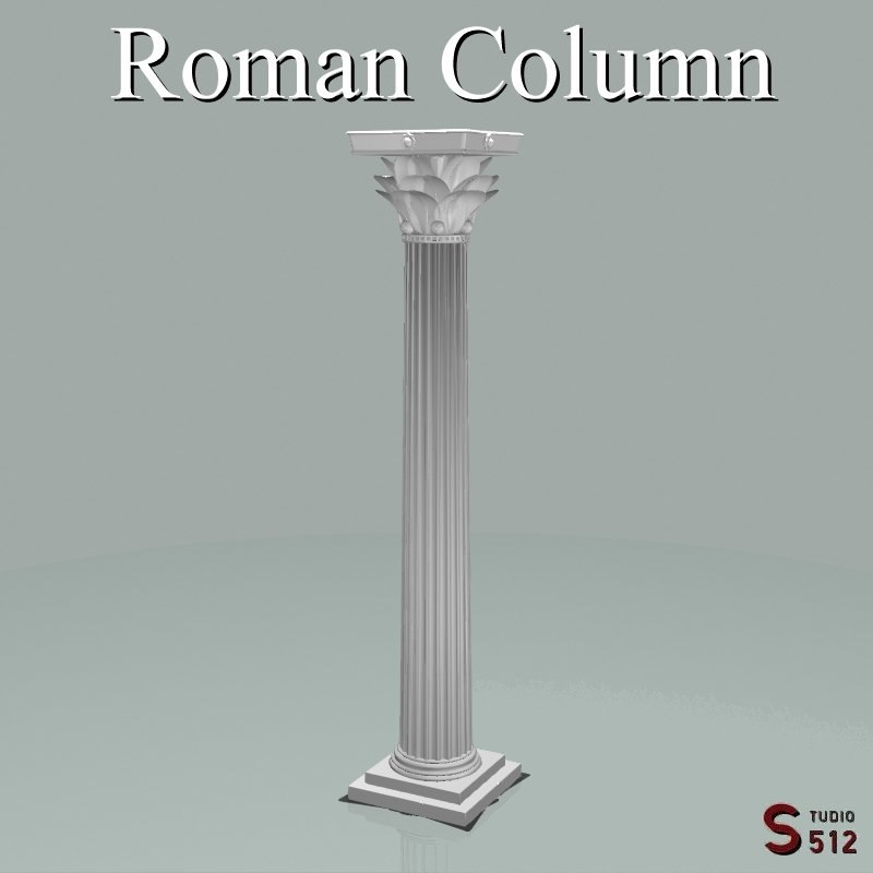 roman column 3d model