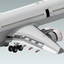 airbus a330-300 generic landing gears 3d model