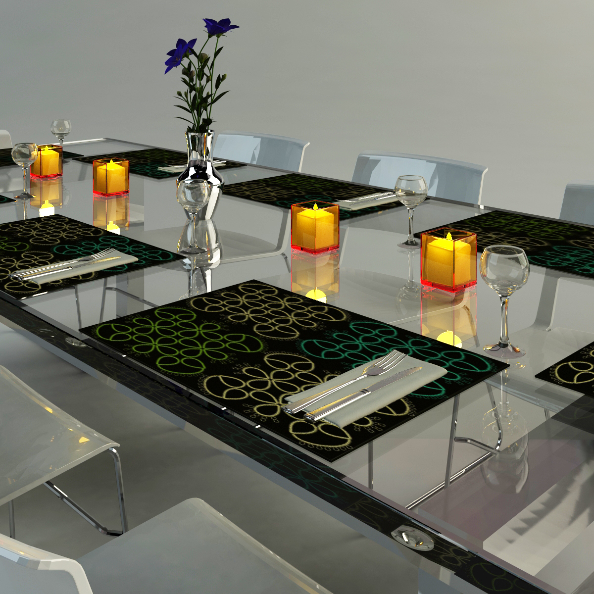 maya contemporary dining table