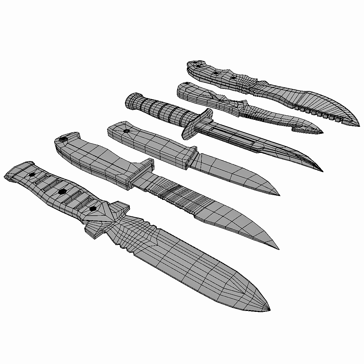 knives knife 3d model